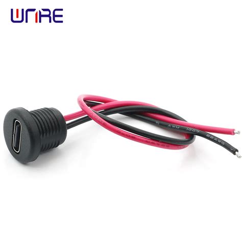 China Usb Type C Connector Welding Wire Female Socket Cable Type C Port Charging Interface