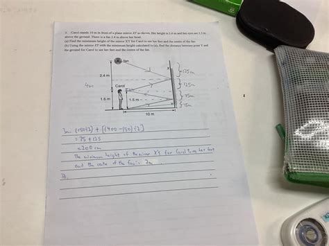 [grade 8 Physics Optics] Question 3b R Homeworkhelp