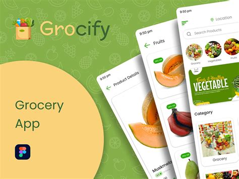 grocery app ui design behance