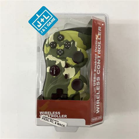 Ttx Playstation 3 Universal Wireless Controller Green Camo Ps3 P Jandl Video Games New