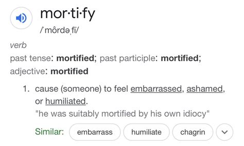 Mortify Definition