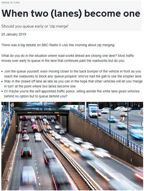 Merge In Turn Or Zip Merging Denovo Driving Tuition Peterborough