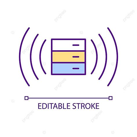 Virtual Dataset Storage Rgb Color Icon Machine Learning Color Contour Vector Machine Learning