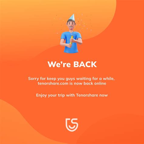 Tenorshareinc On Twitter 🤗were Back So Sorry For Waiting For A