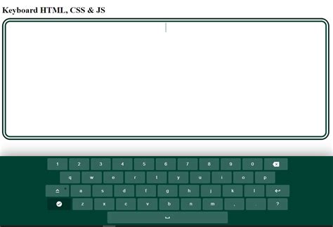 On Screen Keyboard In Using Html Css And Javascript Sourcecodester