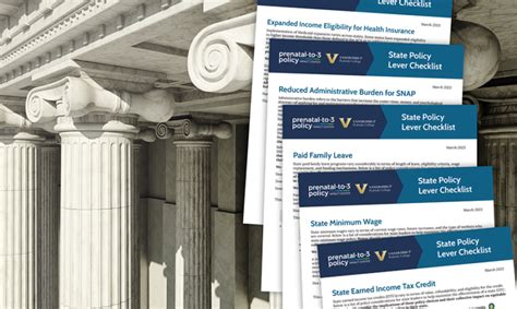 Policy Checklists Prenatal To 3 Policy Impact Center