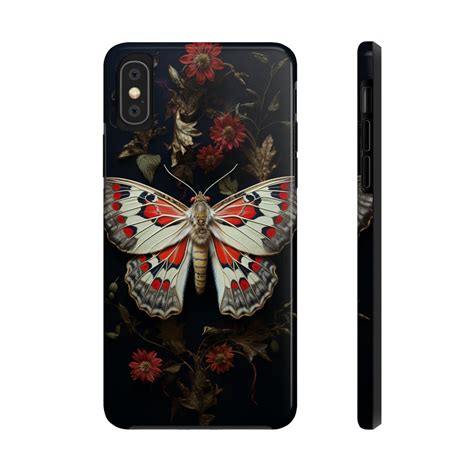 Deadhead Moth Gothic Floral Aesthetic Dark Academia Iphone Case Embr