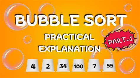 Bubble Sort Practical Explanation Python Bubble Sort Part 1 Tamil