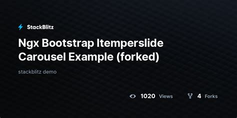 Ngx Bootstrap Itemperslide Carousel Example Forked StackBlitz
