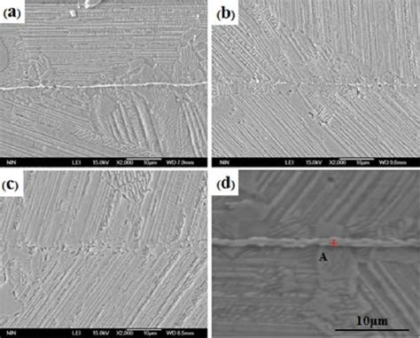 The Variation Of Sem Microstructure At Bonding Interface With The