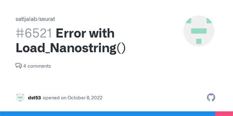 Error With Loadnanostring · Issue 6521 · Satijalabseurat · Github