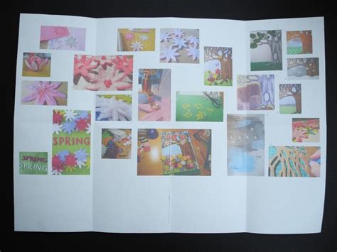 mock up print artefact 8 4th spread middle sequence of booklet with