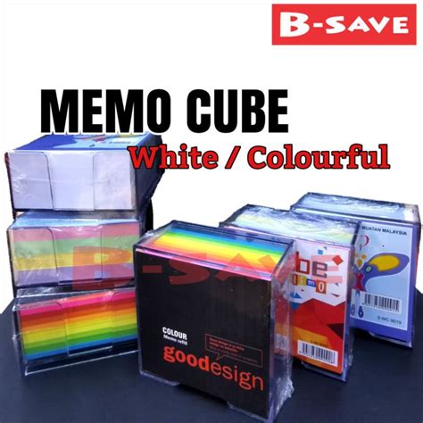 Uni Memo Cube Refill Memo Note With Acrylic Box 95cmx95cm Shopee Malaysia