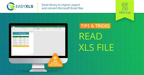 Read Excel Xls File In Vbscript On Command Line Easyxls Guide