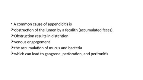 Appendicitispptx Types Clinical Features Ppt