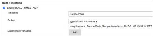 Use Build Timestamp In Setting Build Description Jenkins Stack Overflow