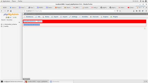 Phpmyadmin Error Incorrect Format Parameter · Issue 16019