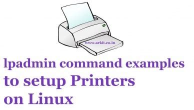 Printer Setup In Linux ARKIT
