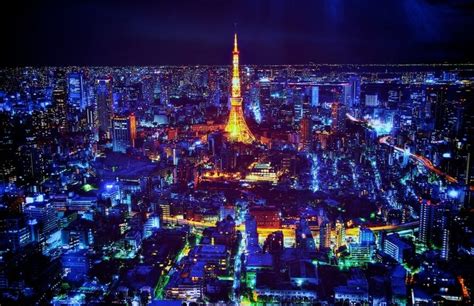 Paris Je Taime Tokyo Skyline Lights Tokyo Night View Map Tokyo Night View Images