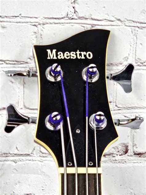 Maestro Hollow Body Four String Bass Beautiful Hanks Guitar Shop