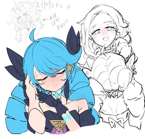 Gwen Viego And Isolde League Of Legends Drawn By Monakanjapan