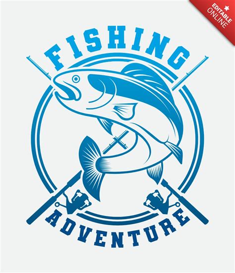 Fishing Colorful Logo Design Template Free Design Template
