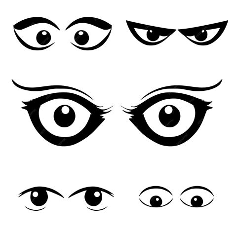 Premium Vector Character Eyes