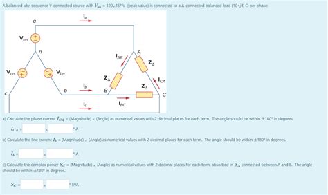 solved a balanced abc sequence y connected source with van