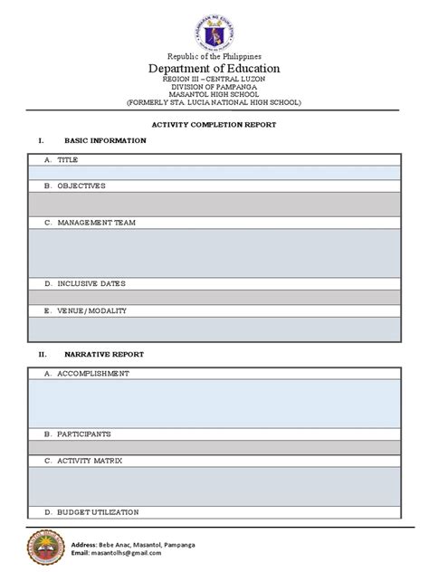 Acr Template Pdf