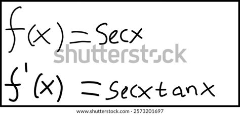 Derivative X Secant Trigonometry Mathematics Stock Vector Royalty Free 2573201697 Shutterstock