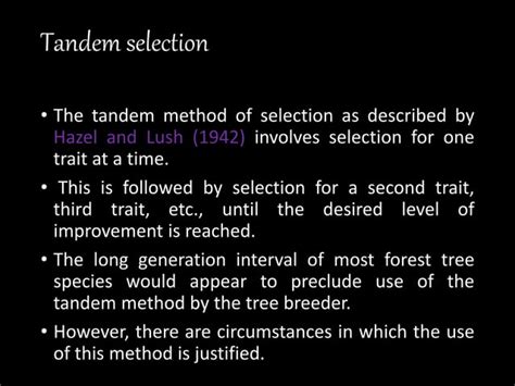 Multiple Trait Selection Pptx