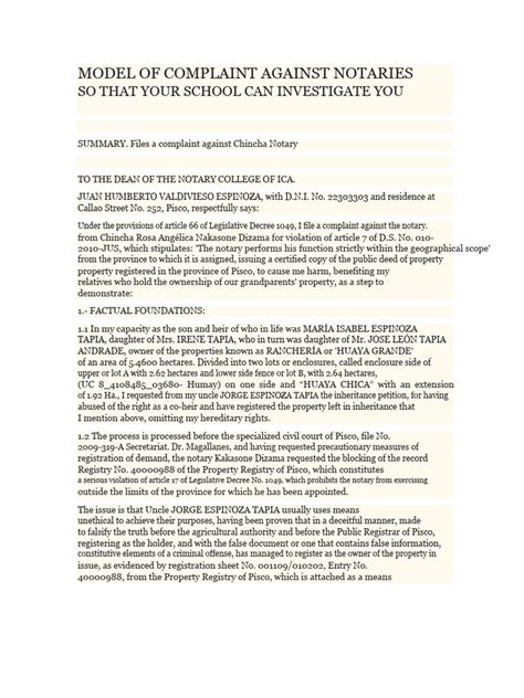 Complaint Against Notary Misconduct Pdf Common Law Justice