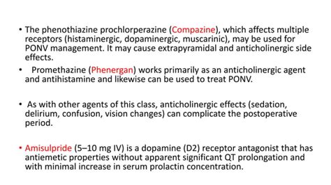 Post Operative Nausea And Vomiting Pptx
