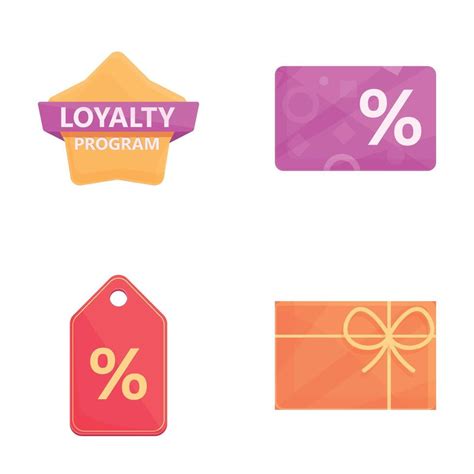 Loyalty Program Icons Set Cartoon Vector Loyalty Program And Customer Service 48453994 Vector