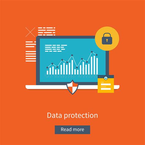 Set Of Flat Design Vector Illustration Concepts Stock Vector Illustration Of Digital Privacy