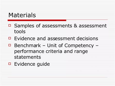 Assessment Validation Ppt