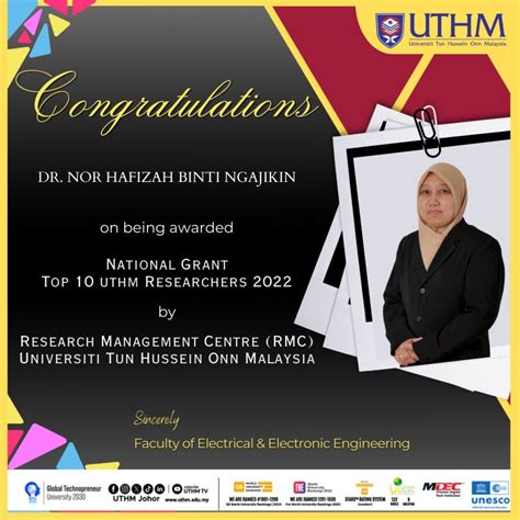 Fkee Uthm Official On Linkedin Fkeeuthm Fokuskualitiendahetika Uthmjohor