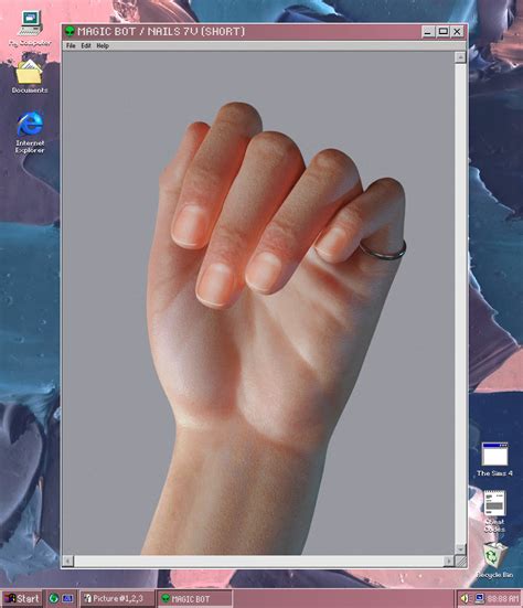 Magic Bot Magic Bot 👽 Nails 7v Short This Emily Cc Finds