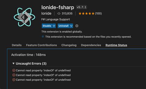 Intellisense Not Working · Issue 1568 · Ionideionide Vscode Fsharp