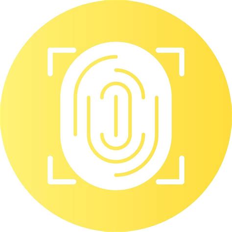 Biometric Authentication Gradient Circle Icon 67134151 Vector Art At