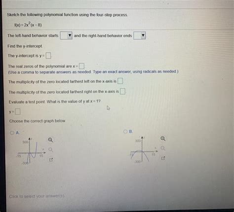 Solved Sketch The Following Polynomial Function Using The