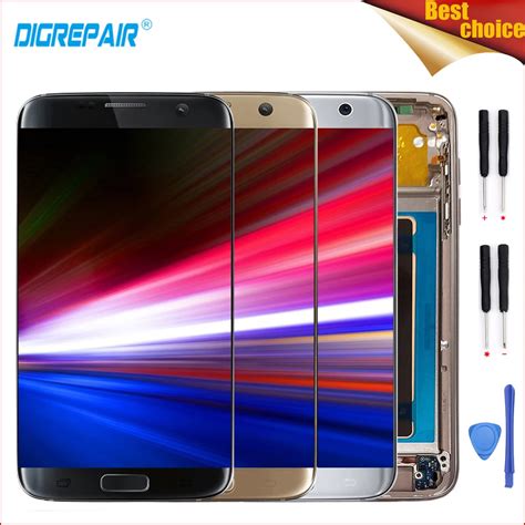 S Edge Screen For Samsung Galaxy S Edge Sm G F Lcd Display Touch Screen Digitizer Repair For