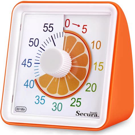 Secura Brands 60 Minute Visual Timer Fruit Timer For