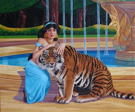 Disney Princess Jasmine And Tiger