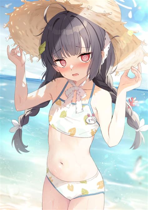 ブルアカ「水着ミユ ブルアカ 」 佐伯ソラのサブ垢💙のイラスト