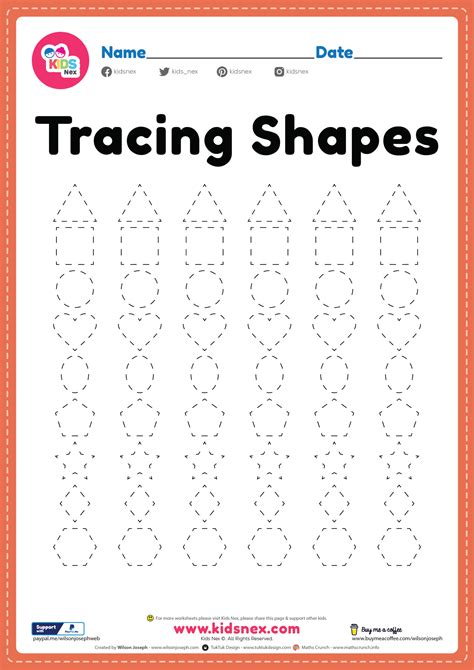 Shapes Worksheet For Kindergarten Free Printable Pdf