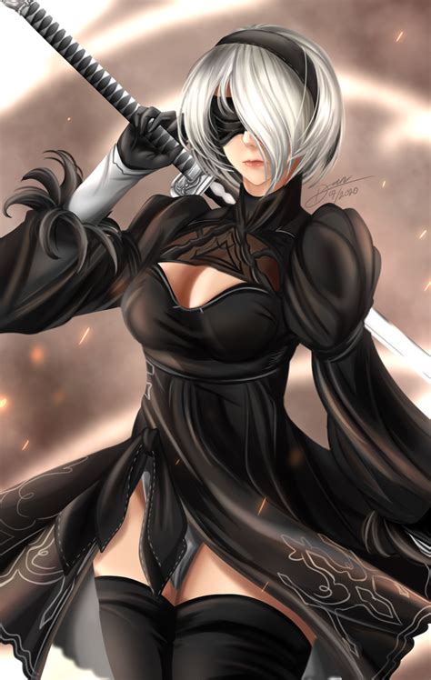 Fanart 2b Nier Automata By Drawnielart On Deviantart