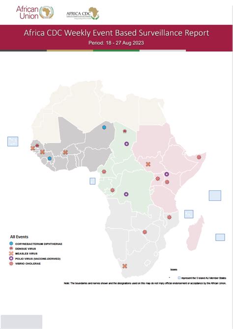 Africa Cdc Weekly Event Based Surveillance Report August 2023 Africa Cdc