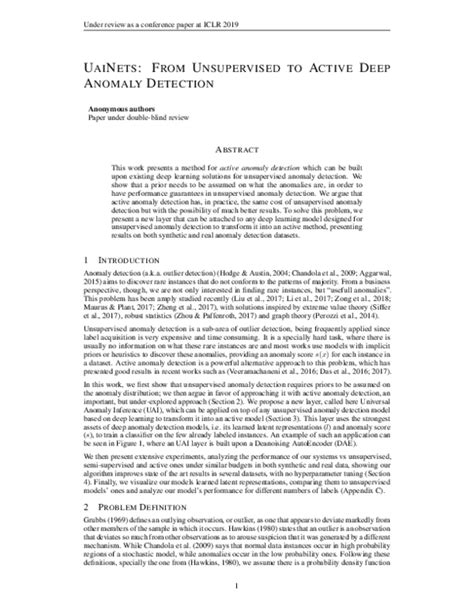Pdf Uainets From Unsupervised To Active Deep Anomaly Detection