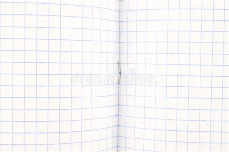 Page Of A Paper Notebook In A Cell Macro Stock Illustration